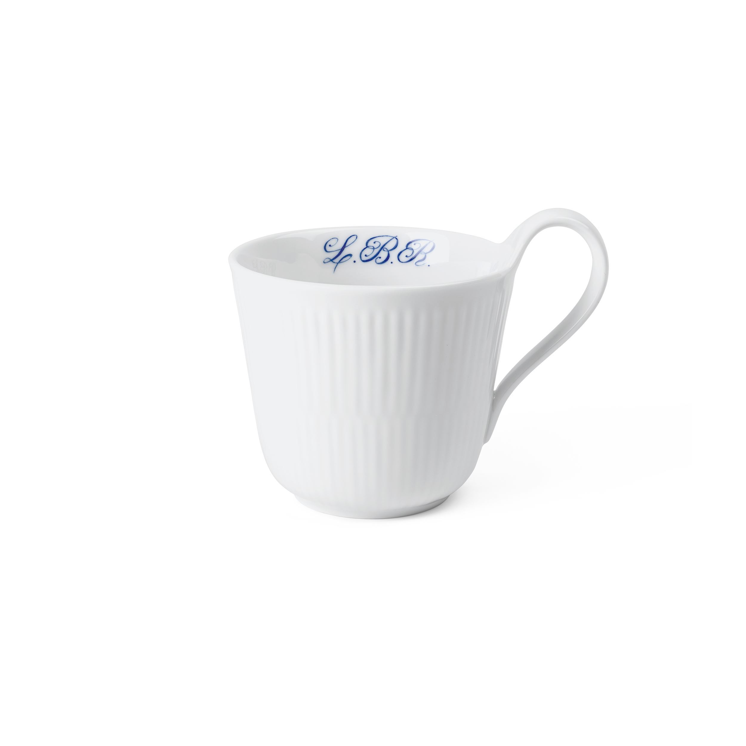 White Fluted High Handle Cup, Bespoke, 33 cl | Royal Copenhagen