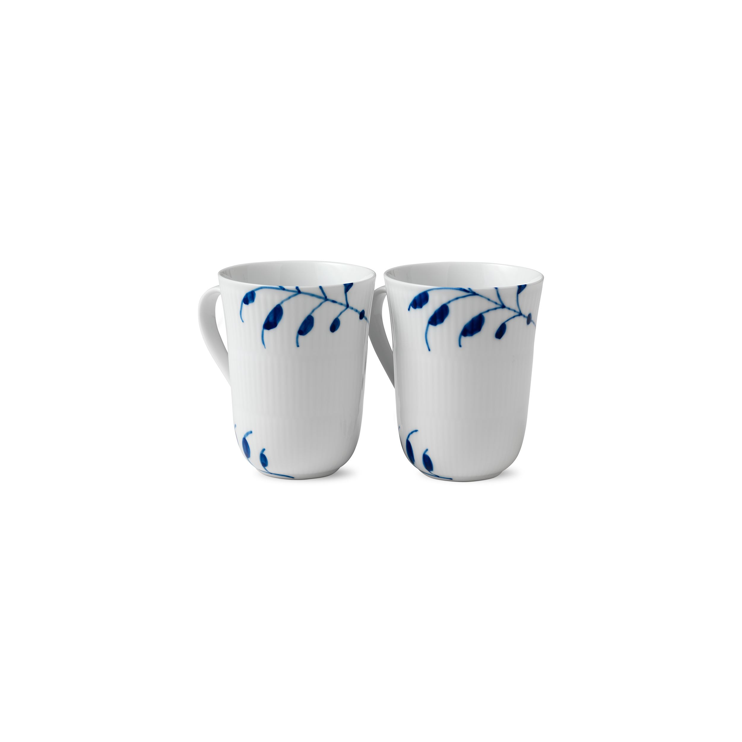 Blue Fluted Mega Cup, 36 cl, 2 pcs | Royal Copenhagen