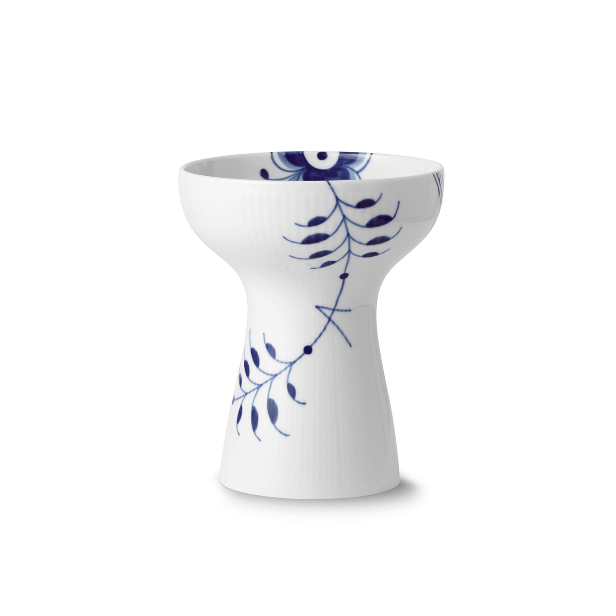 Blue Fluted Mega Vase, 19 cm | Royal Copenhagen