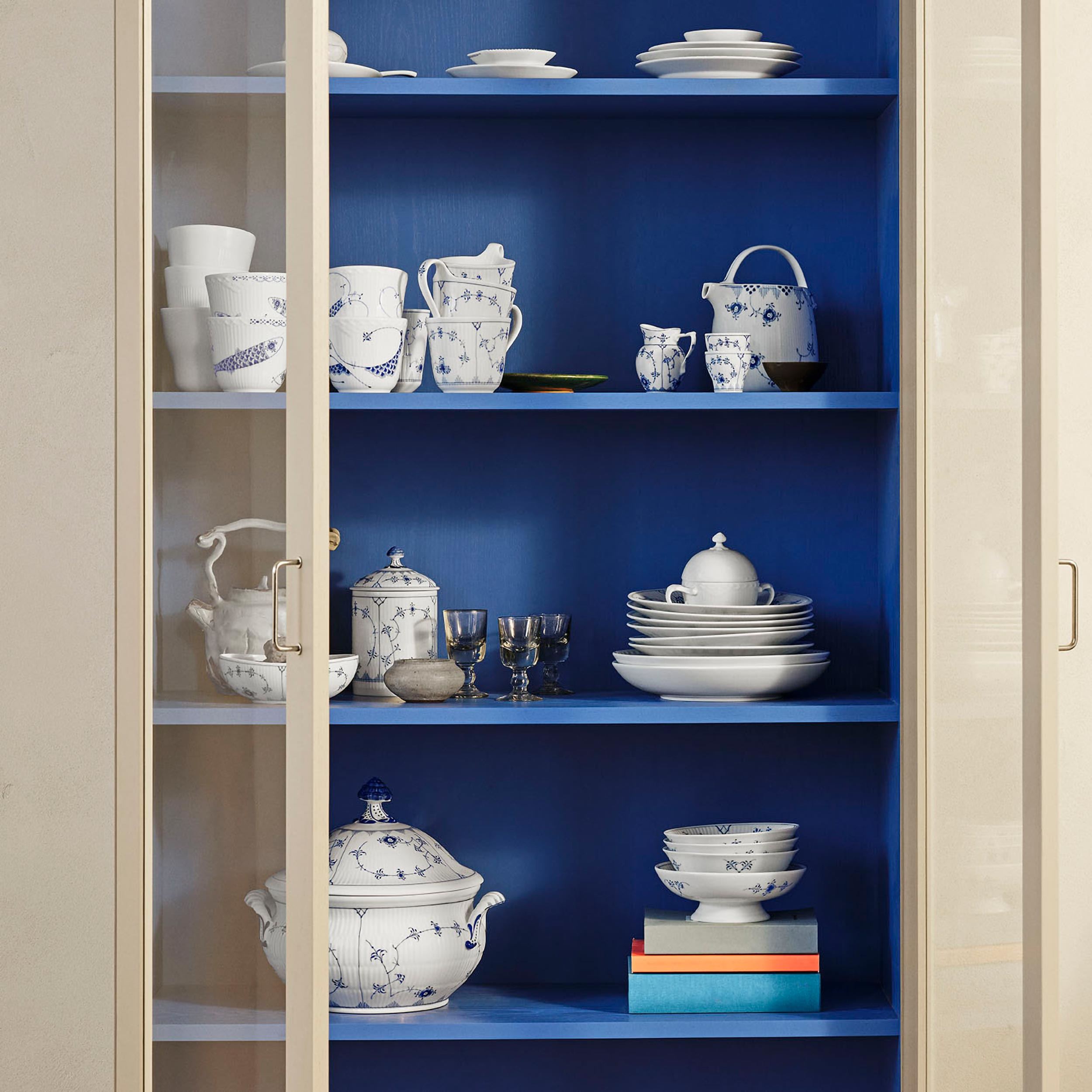 Blue Fluted Plain Egg Cup, 4.8 cm | Royal Copenhagen