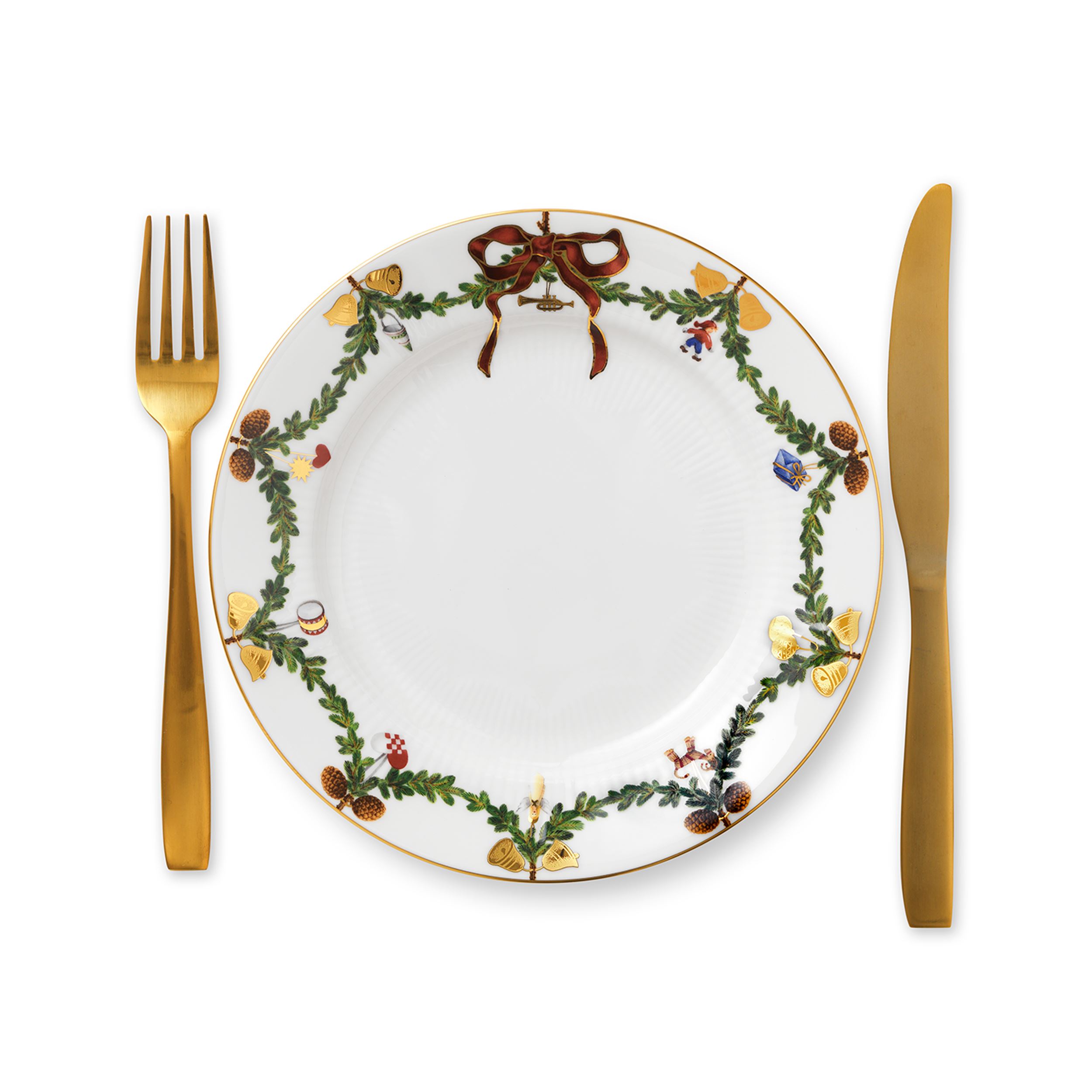 Star Fluted Christmas Plate, 21 cm | Royal Copenhagen