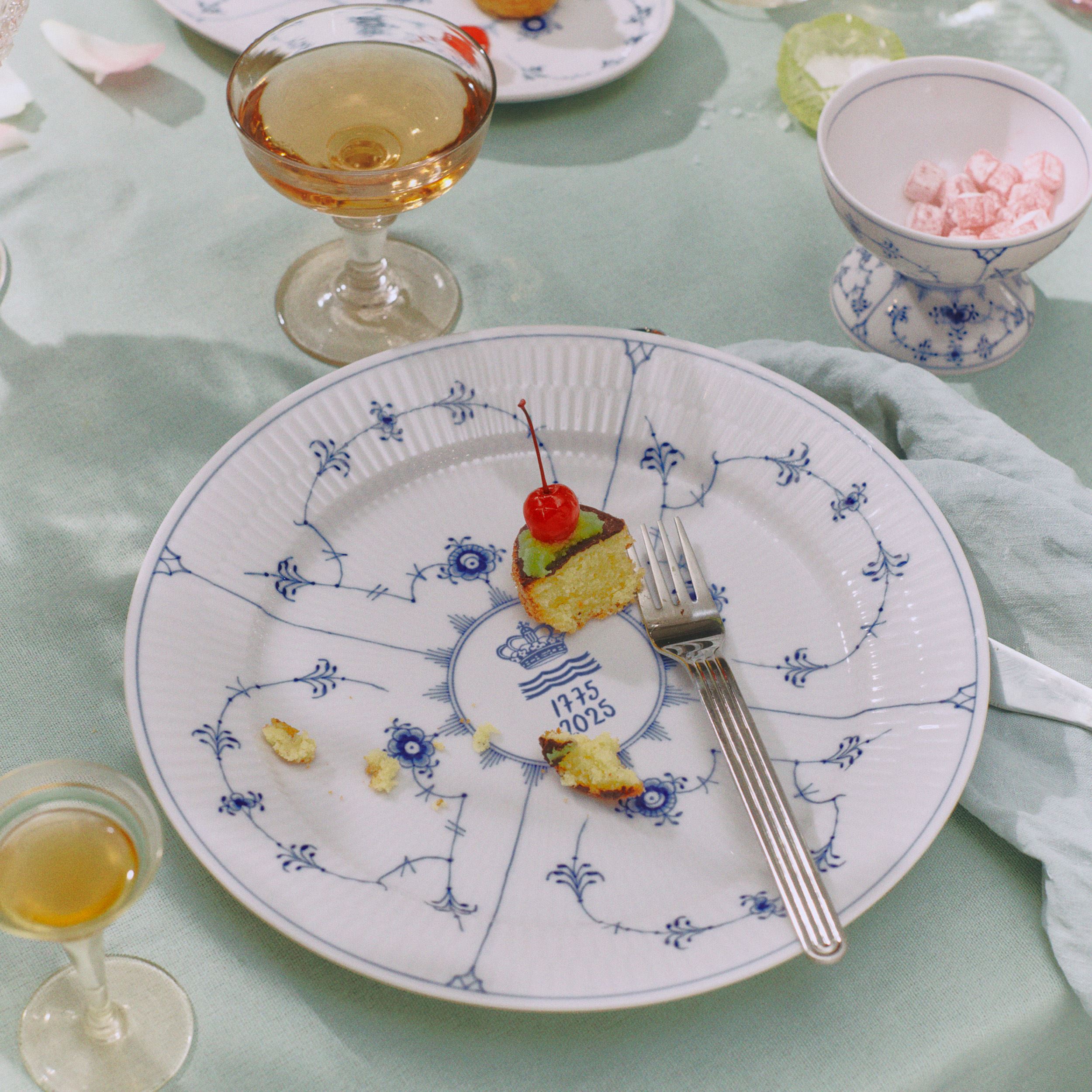 Blue Fluted Plain Celebration Plate, Limited Edition, 27 cm | Royal ...