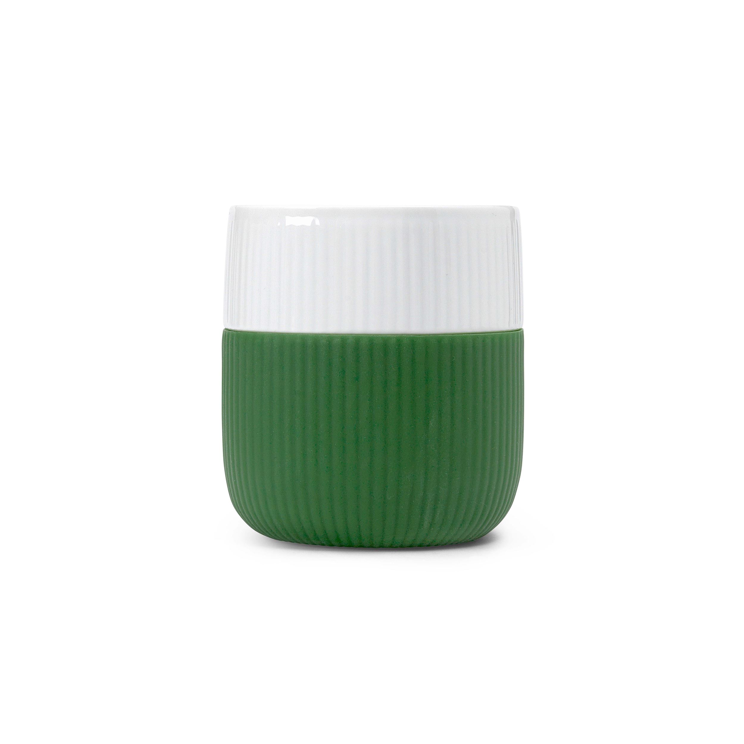 Fluted Contrast Mug, Forest Green, 35 cl | Royal Copenhagen