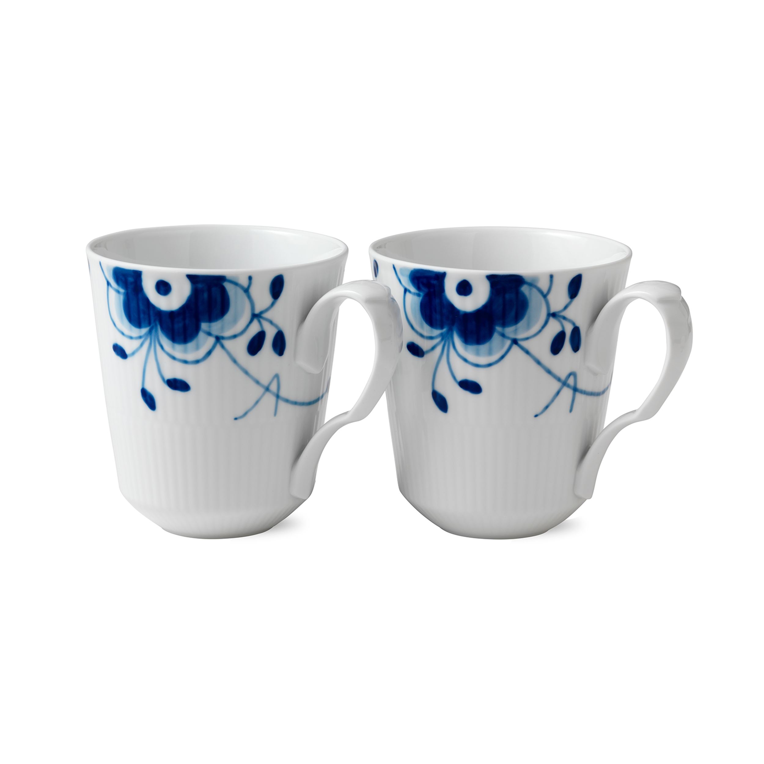 Blue Fluted Mega Cup, 38 cl, 2 pcs | Royal Copenhagen