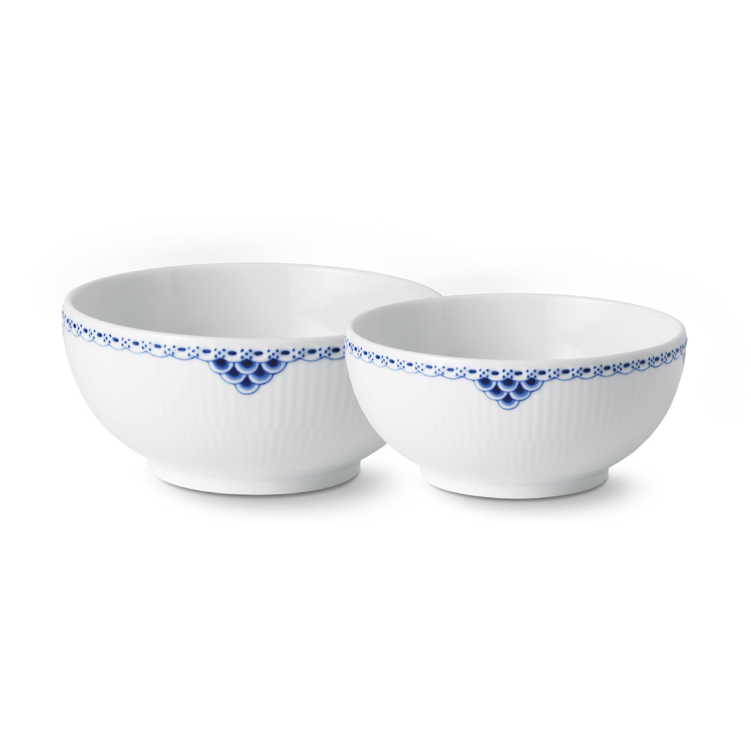 Prinsesse skål, 73 cl, 110 cl, 2 stk. | Royal Copenhagen