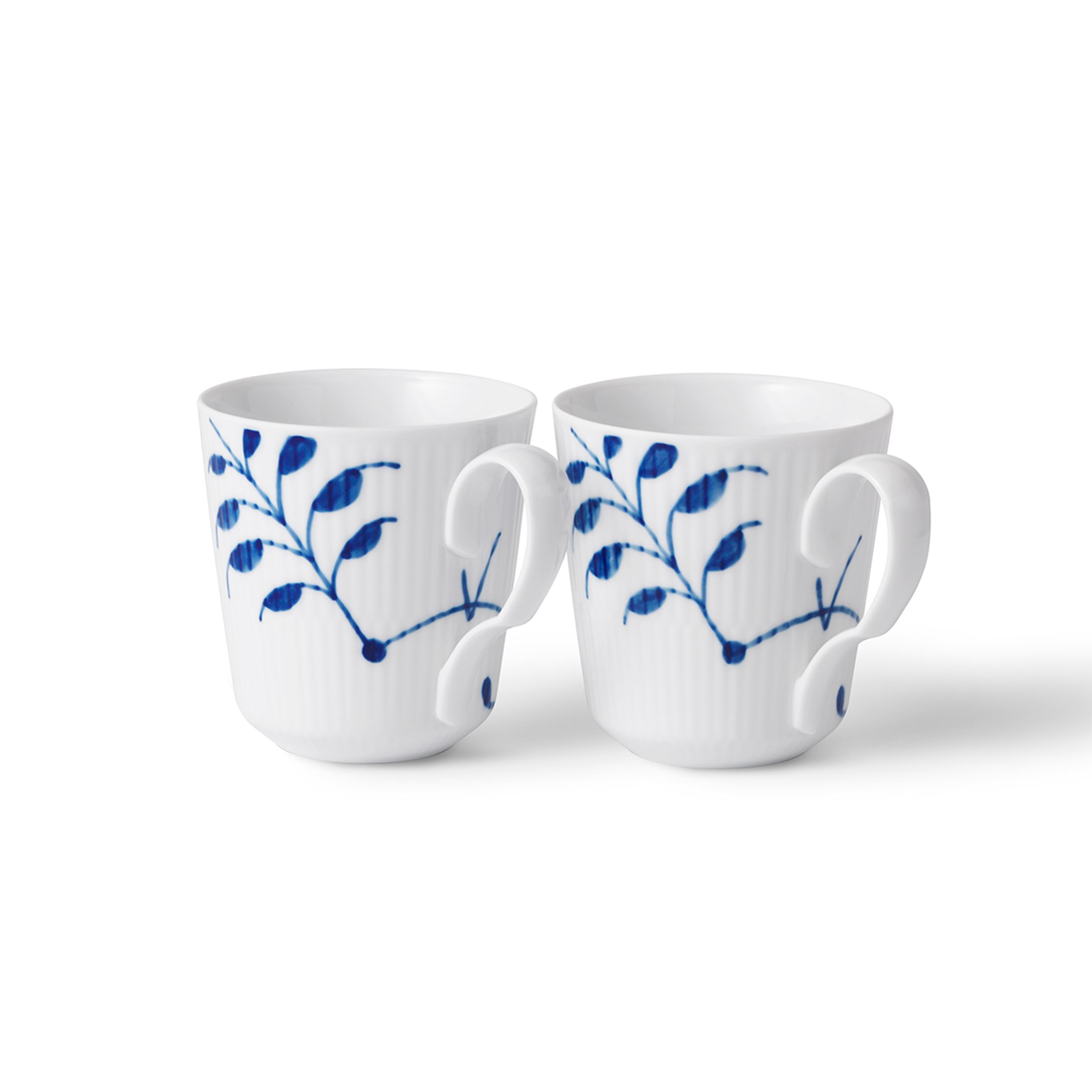 Blue Fluted Mega Cup, 28 cl, 2 pcs | Royal Copenhagen