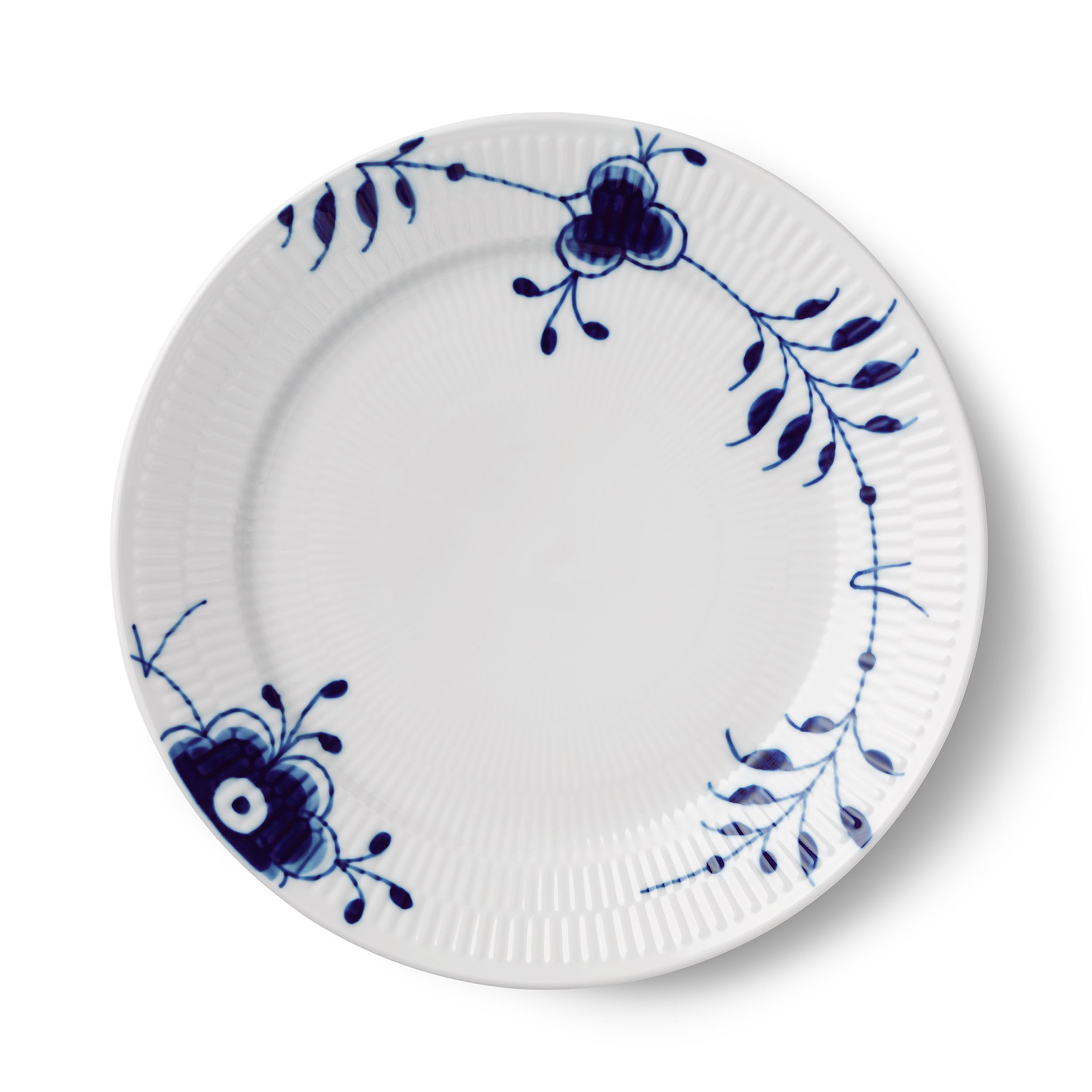 Blue Fluted Mega Plate, Decoration 8, 27 cm | Royal Copenhagen