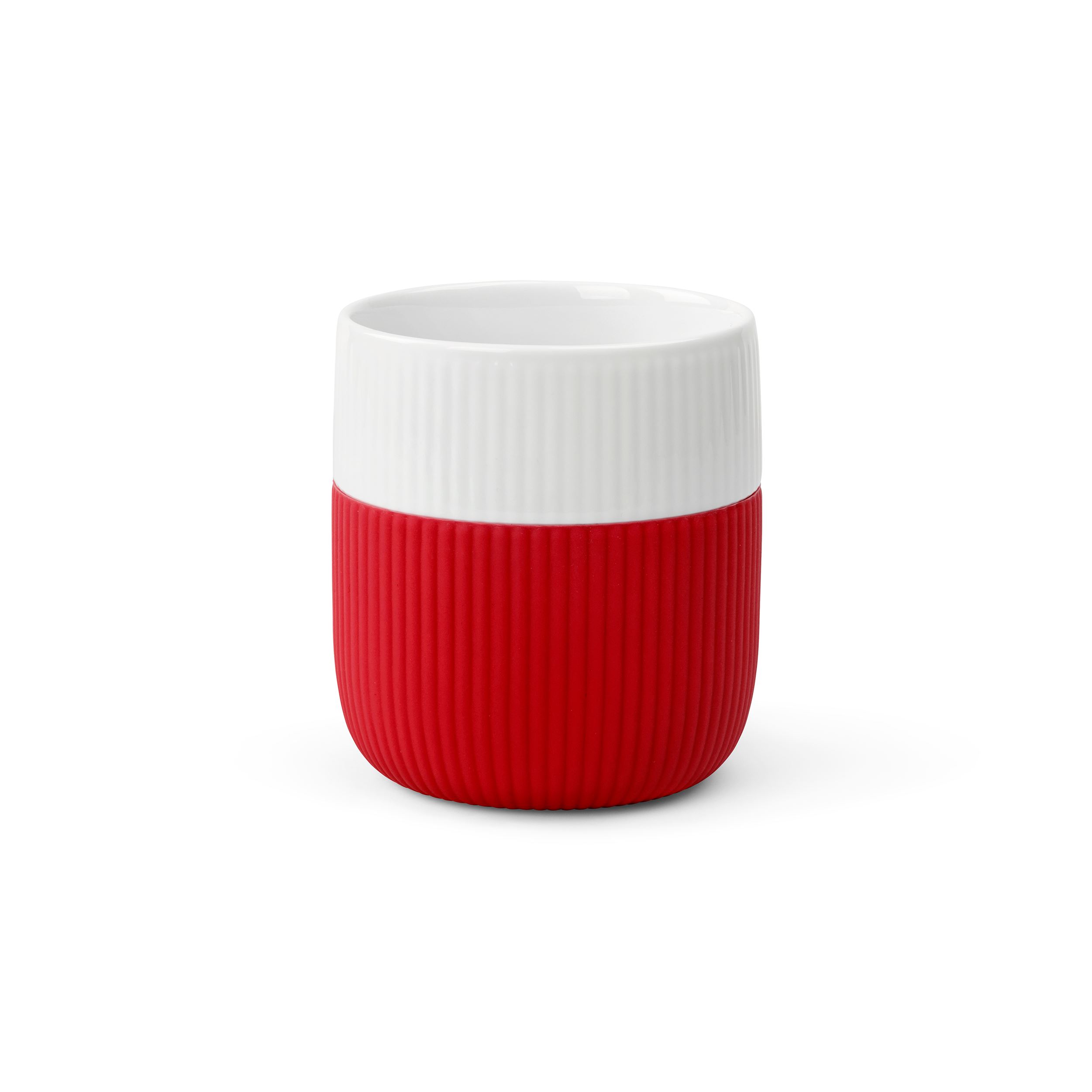 Fluted Contrast Mug, Crimson, 35 cl | Royal Copenhagen