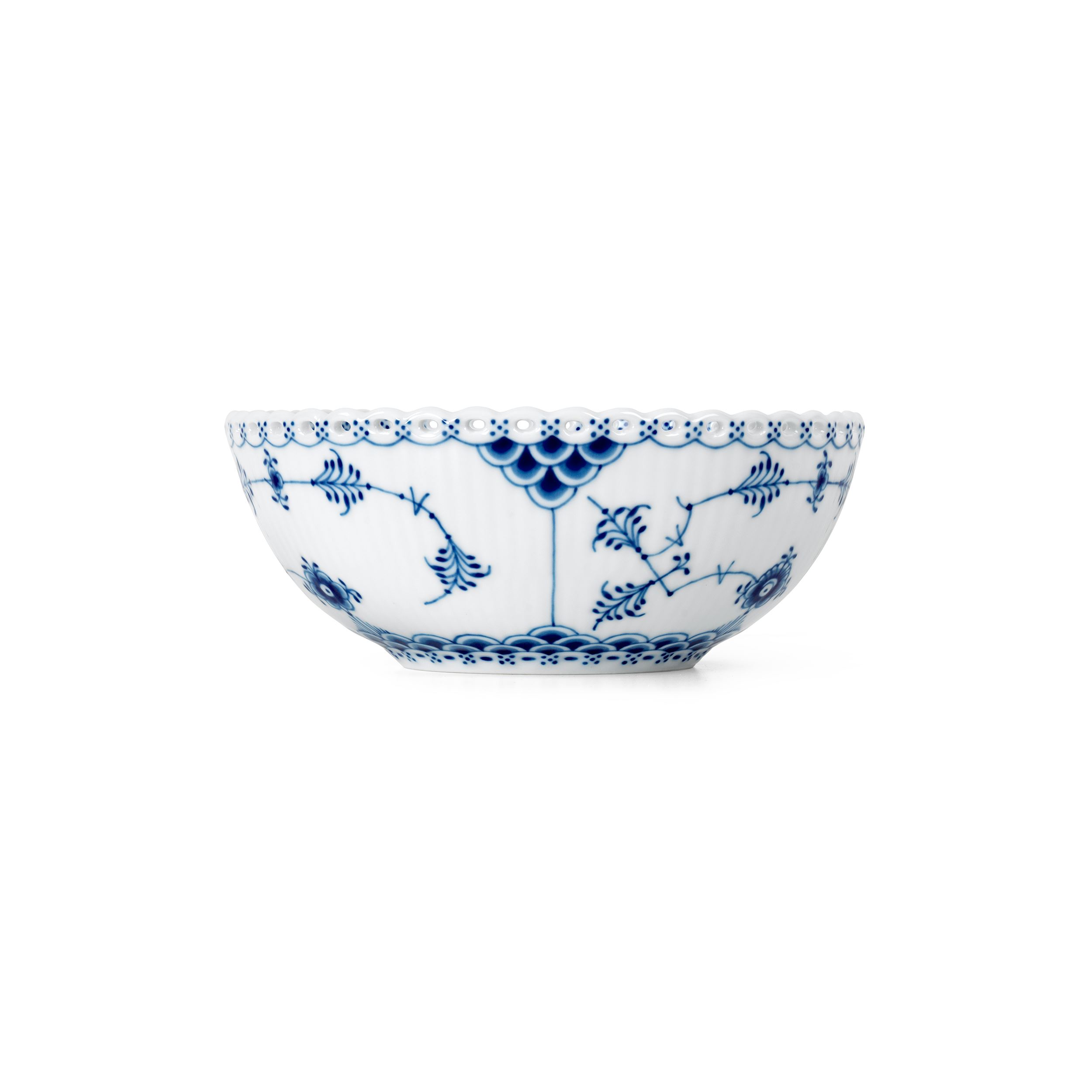 Blue Fluted Full Lace Bowl, 50 cl | Royal Copenhagen