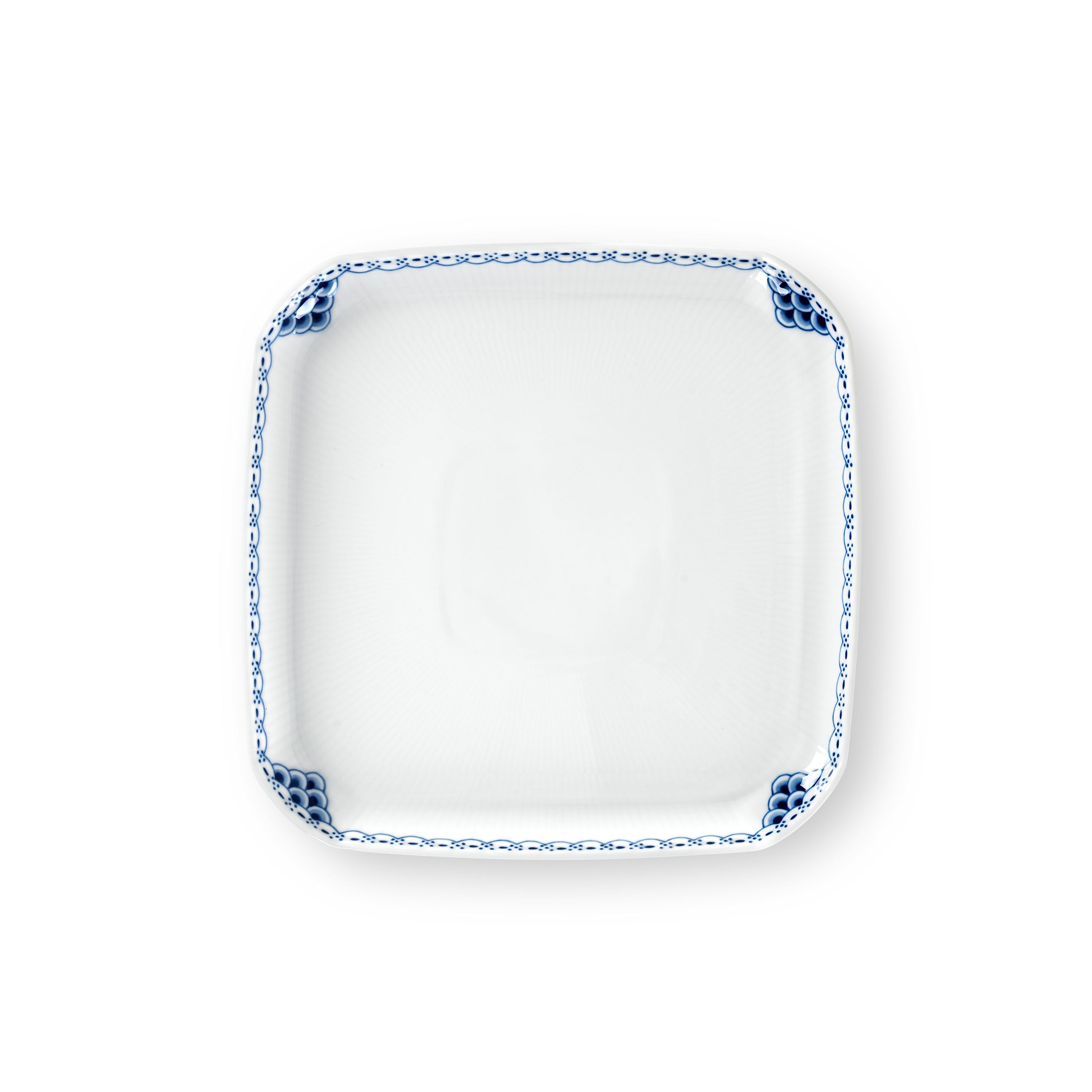 Princess Square Plate, 21 cm | Royal Copenhagen