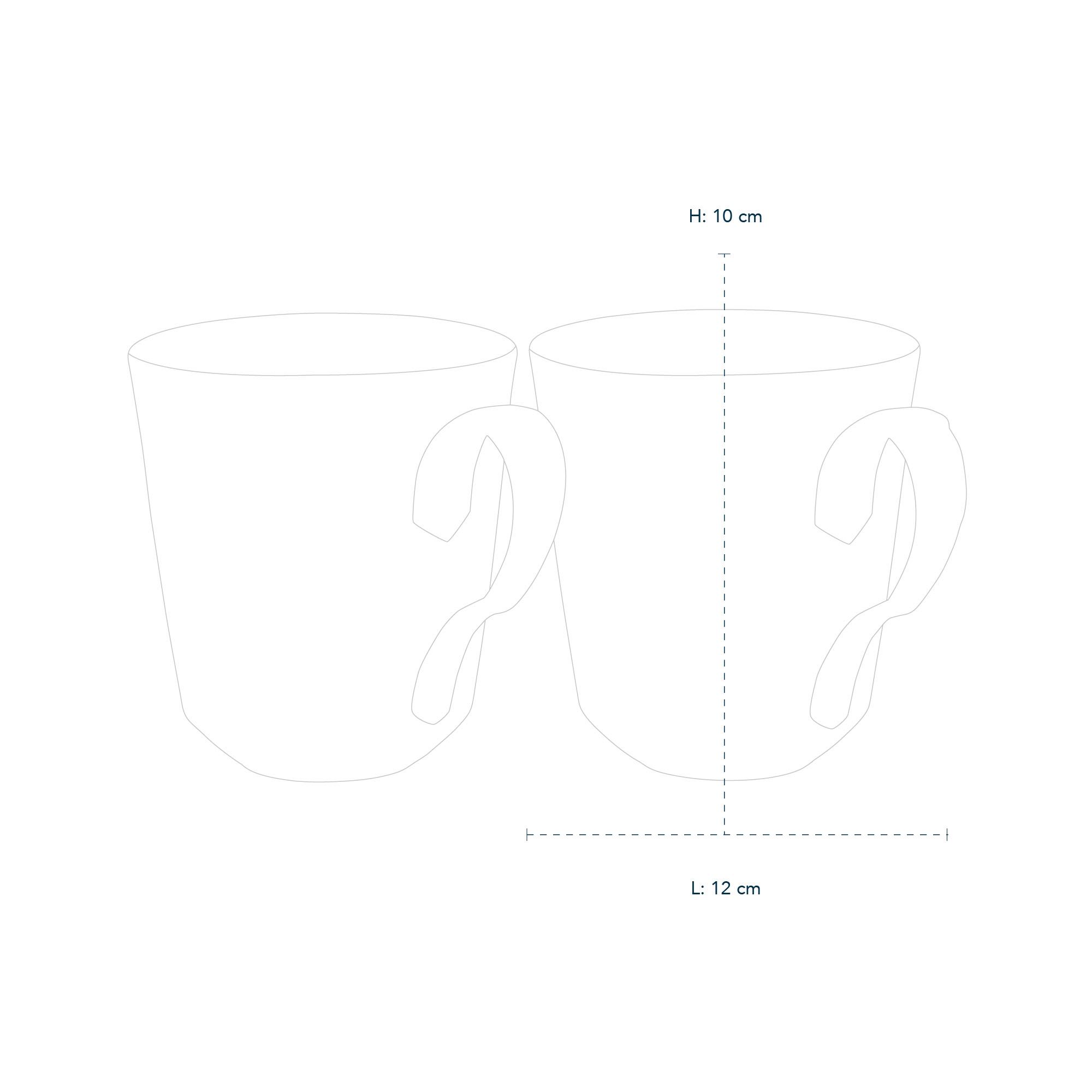 Blue Fluted Mega Cup, 38 cl, 2 pcs | Royal Copenhagen