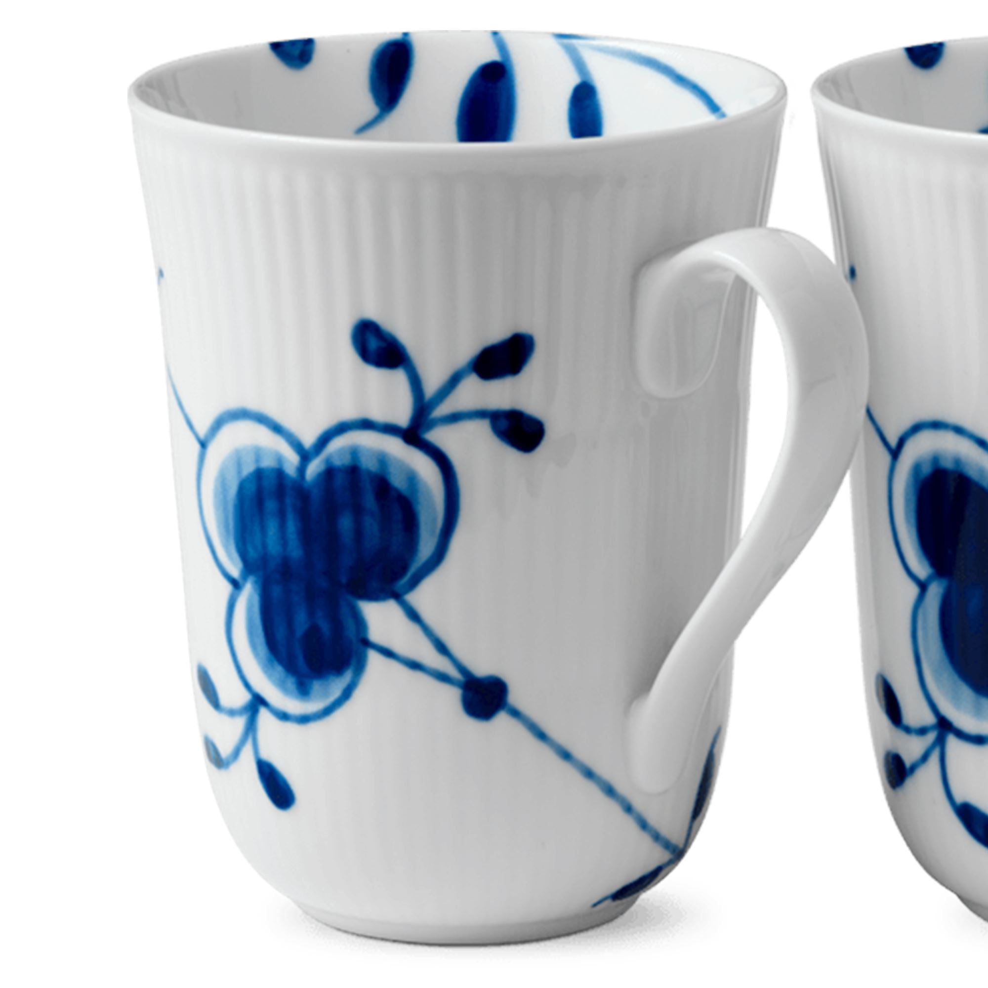 Blue Fluted Mega Cup, 36 cl, 2 pcs | Royal Copenhagen