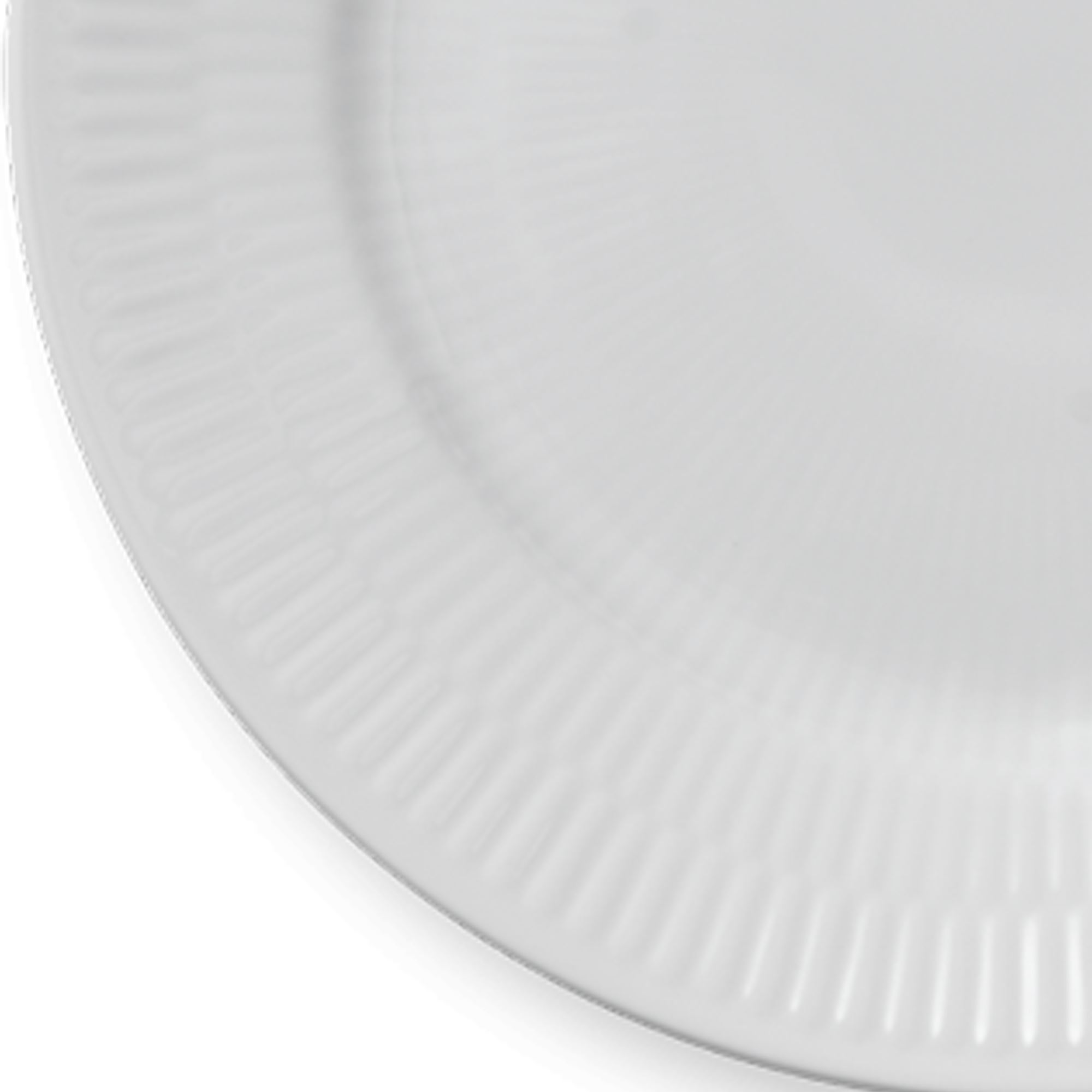 White Fluted Plate, 19 cm | Royal Copenhagen