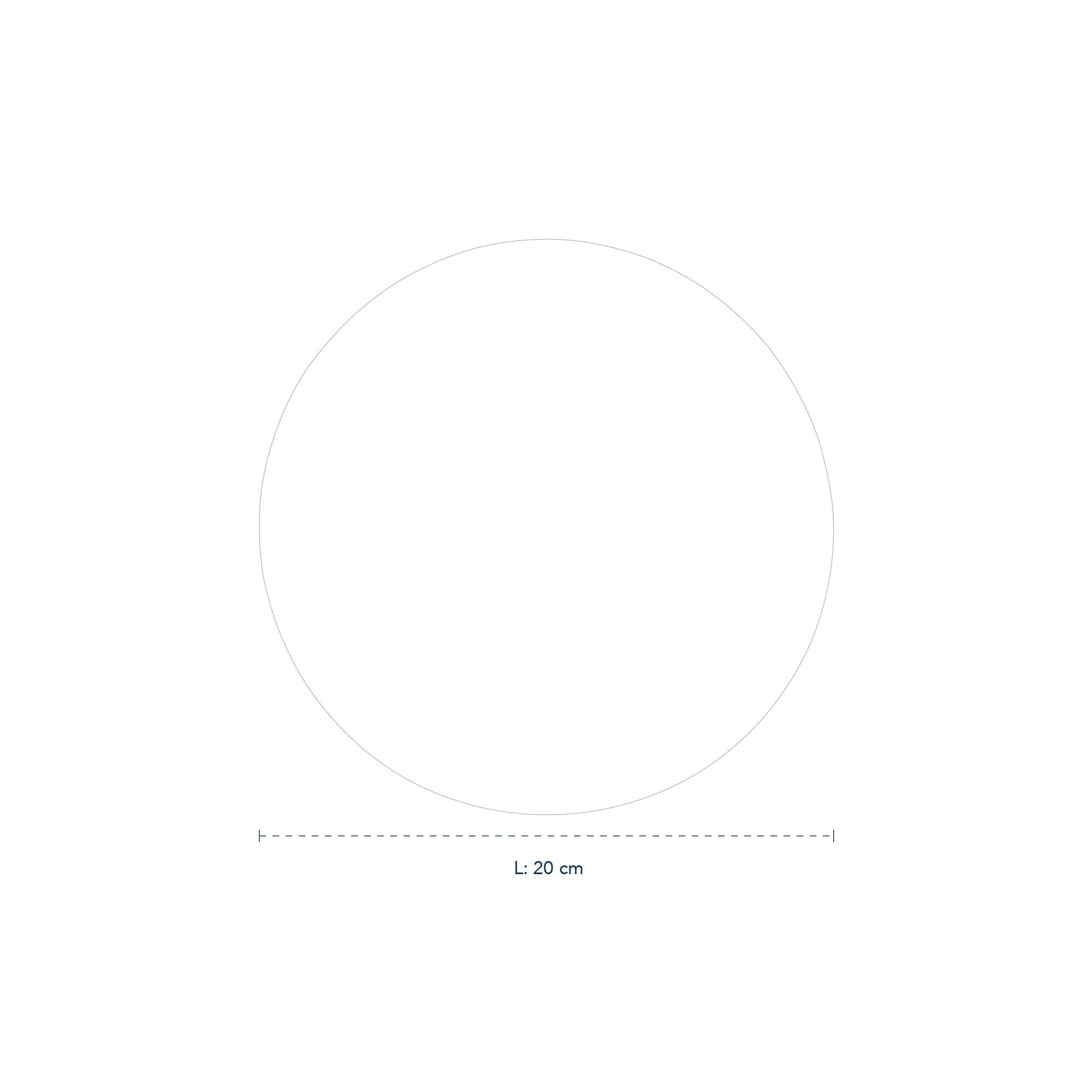 White Fluted Plate Coupe, 20 cm | Royal Copenhagen